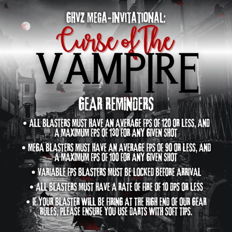 Curse of the Vampire Gear Rules - Gator HvZ