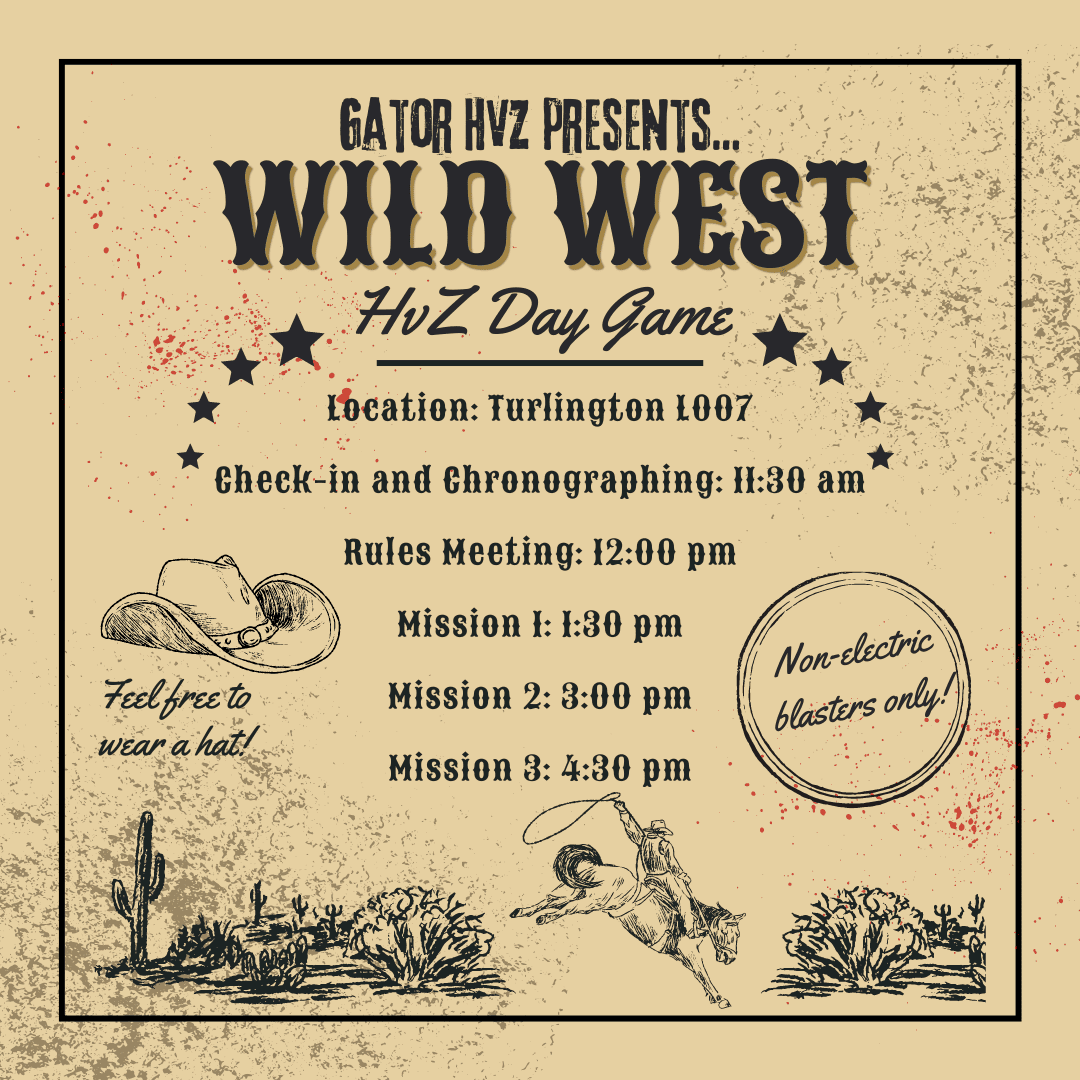 Wild West Day Game - Gator HvZ
